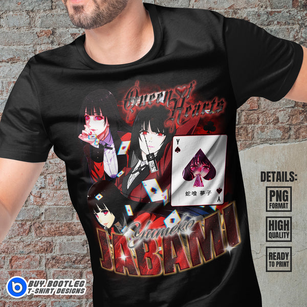 Premium Yumeko Jabami Kakegurui Compulsive Gambler Anime Bootleg T-shi ... Premium Yumeko Jabami Kakegurui Compulsive Gambler Anime Bootleg T-shi ...