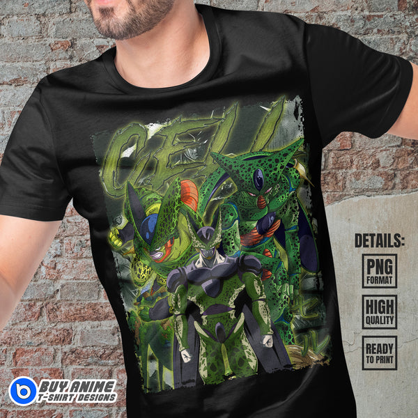 Premium Cell Dragon Ball Anime Bootleg T-shirt Design – www ...
