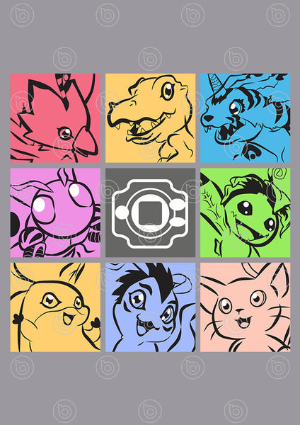 Digimon Anime Vector T-shirt Designs Bundle Templates – www ...