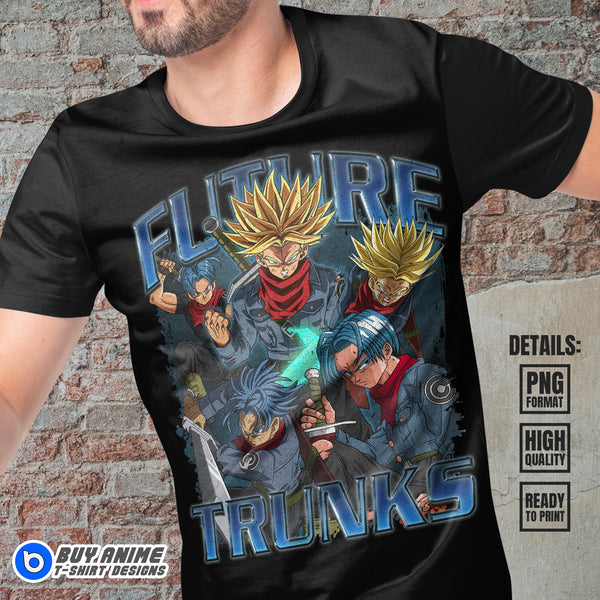 Premium Future Trunks Dragon Ball Anime Bootleg T-shirt Design – www ...