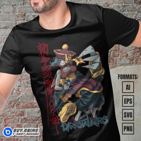 Premium Hsien Ko Darkstalkers Vector T-shirt Design Template – www ...