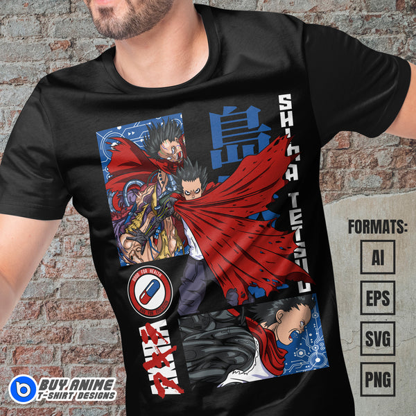 Premium Tetsuo Shima Akira Anime Vector T-shirt Design Template – www ...