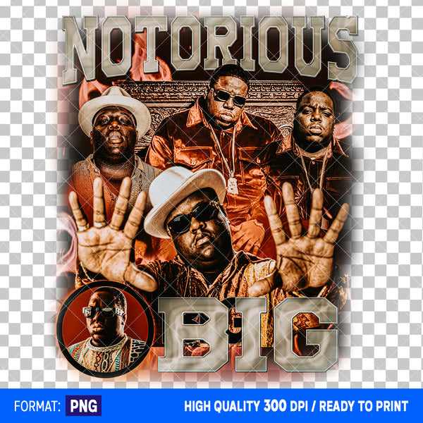 Premium The Notorious B.I.G. Bootleg T-shirt Design – www ...