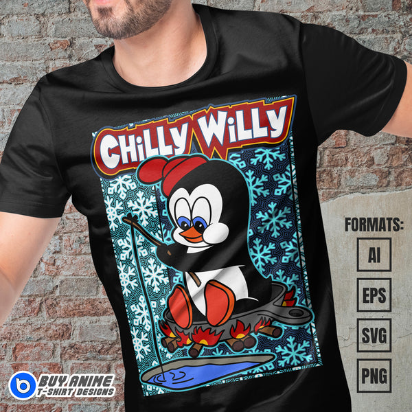 Premium Chilly Willy Vector T-shirt Design Template – www ...