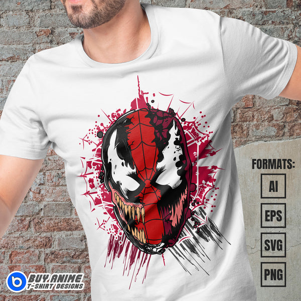 Premium Spider-Man x Venom x Carnage Vector T-shirt Design Template ...