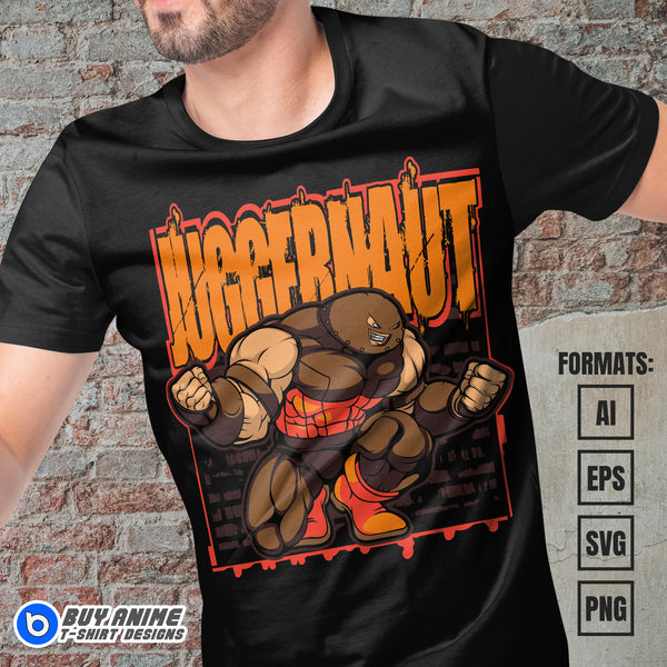 Premium Juggernaut X-Men Vector T-shirt Design Template – www ...